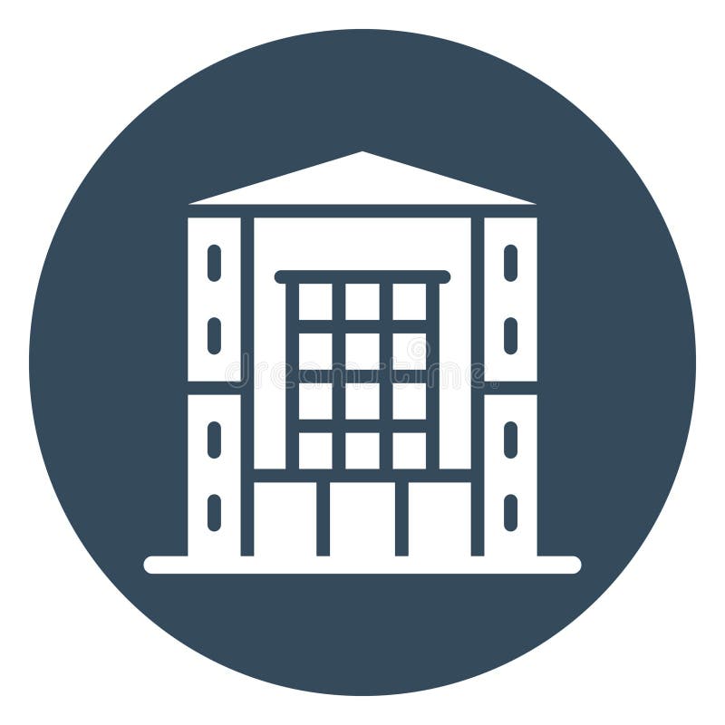 Academic, Educational Building Isolated Vector Icon Which Can Be Easily ...