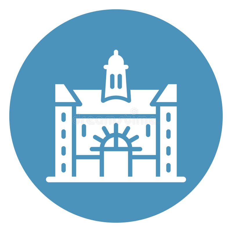 Academic, Educational Building Isolated Vector Icon Which Can Be Easily ...