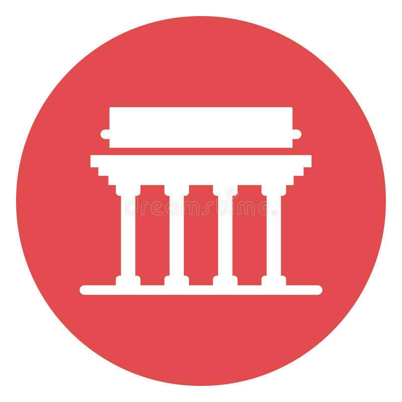 Academic, Educational Building Isolated Vector Icon Which Can Be Easily ...