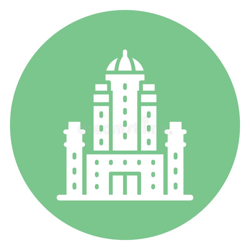 Academic, Educational Building Isolated Vector Icon Which Can Be Easily ...