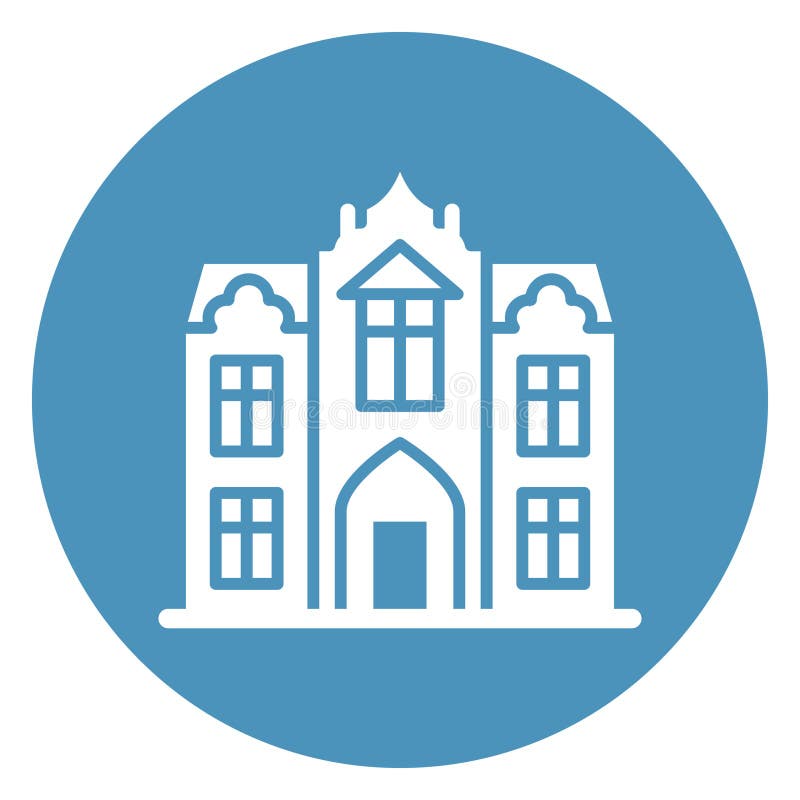 Academic, Educational Building Isolated Vector Icon Which Can Be Easily ...