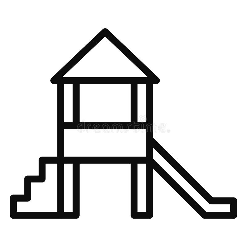 Kindergarten, Play Area Isolated Vector Icon Which Can Be Easily ...