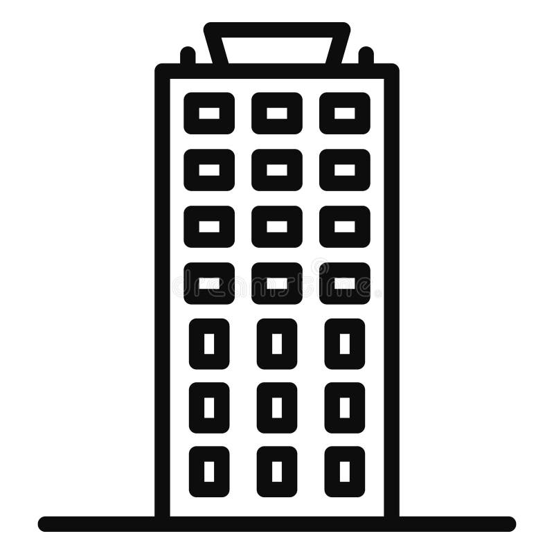 Architecture, Office Building Isolated Vector Icon Which Can Be Easily ...