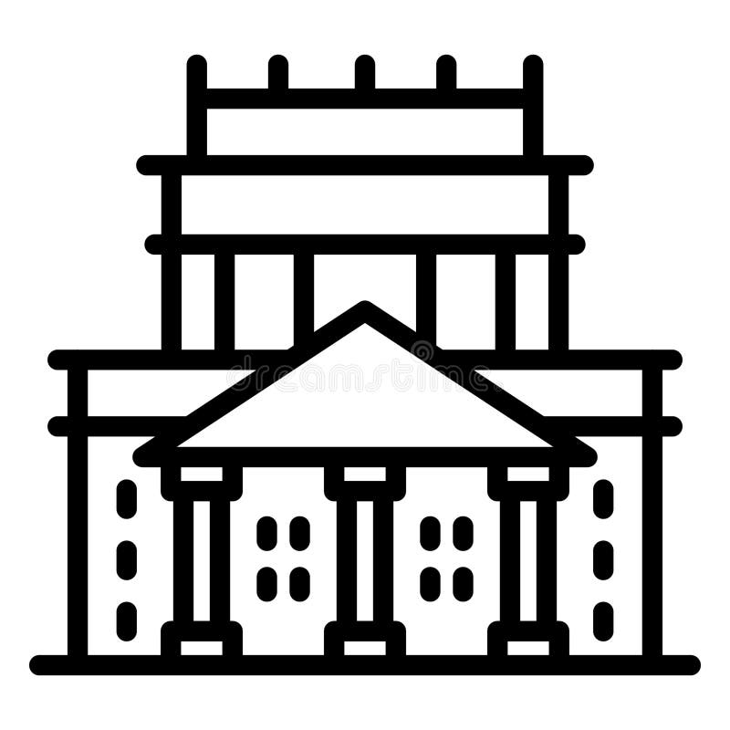 Academic, Educational Building Isolated Vector Icon Which Can Be Easily ...