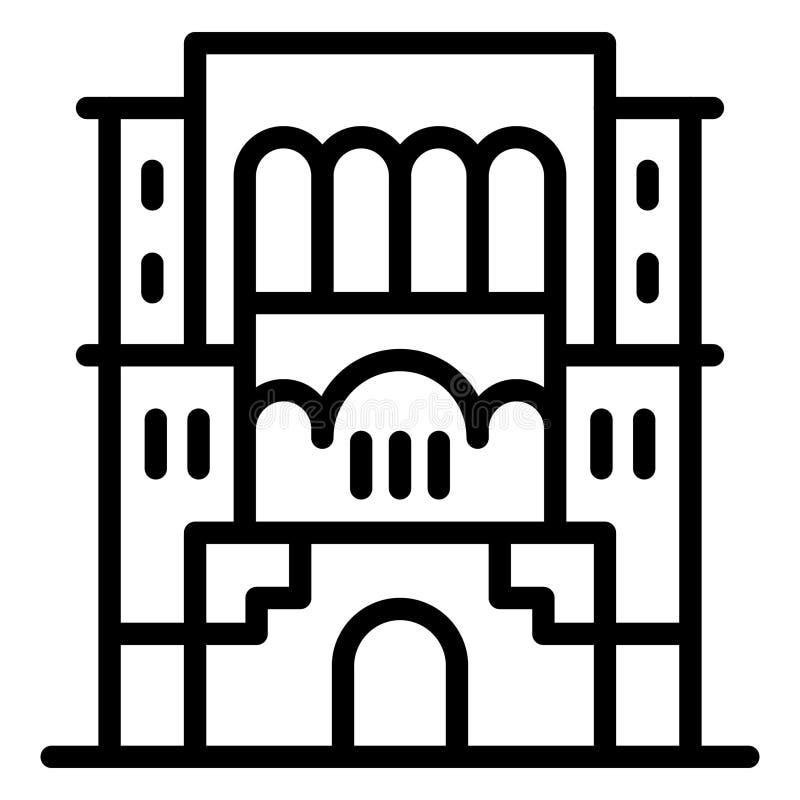 Academic, Educational Building Isolated Vector Icon Which Can Be Easily ...