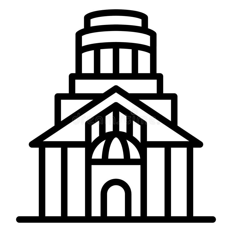 Academic, Educational Building Isolated Vector Icon Which Can Be Easily ...