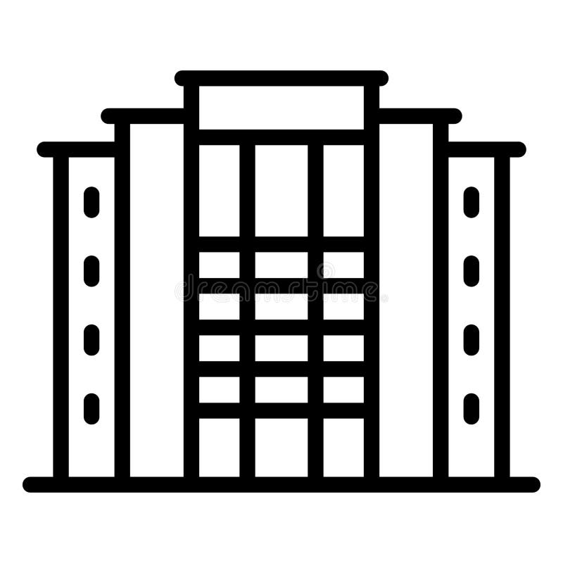 Academic, Educational Building Isolated Vector Icon Which Can Be Easily ...