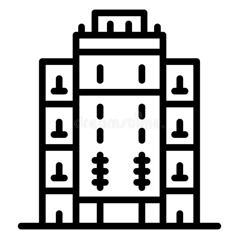 Academic, Educational Building Isolated Vector Icon Which Can Be Easily ...