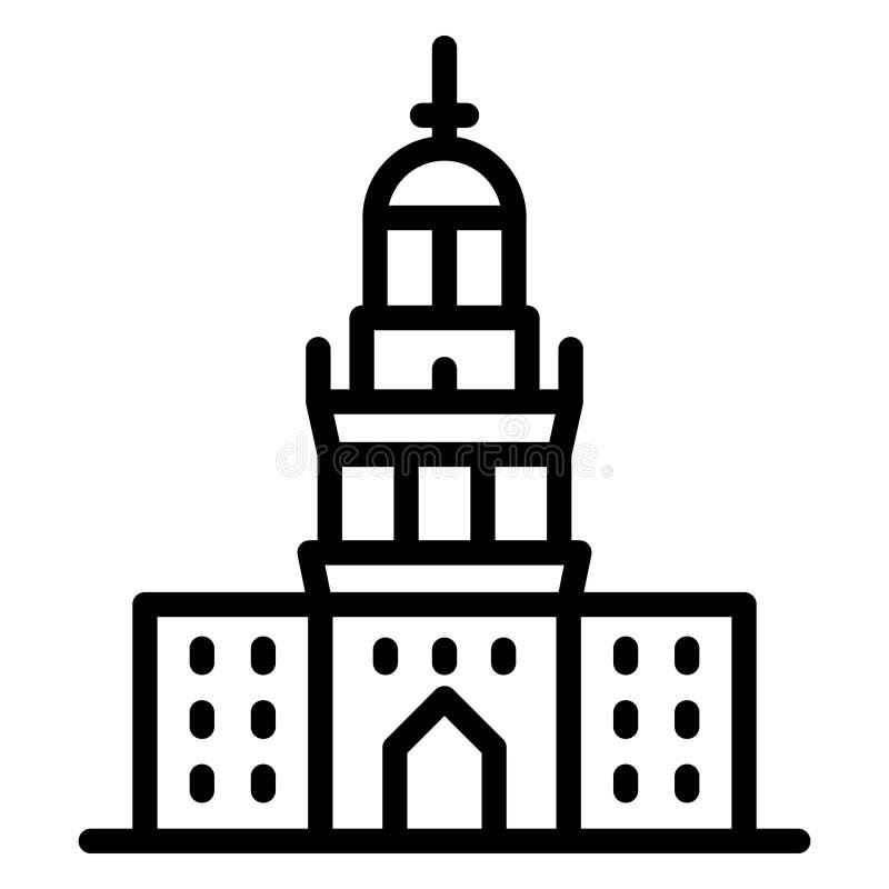 Academic, Dartmouth College Building Isolated Vector Icon Which Can Be ...