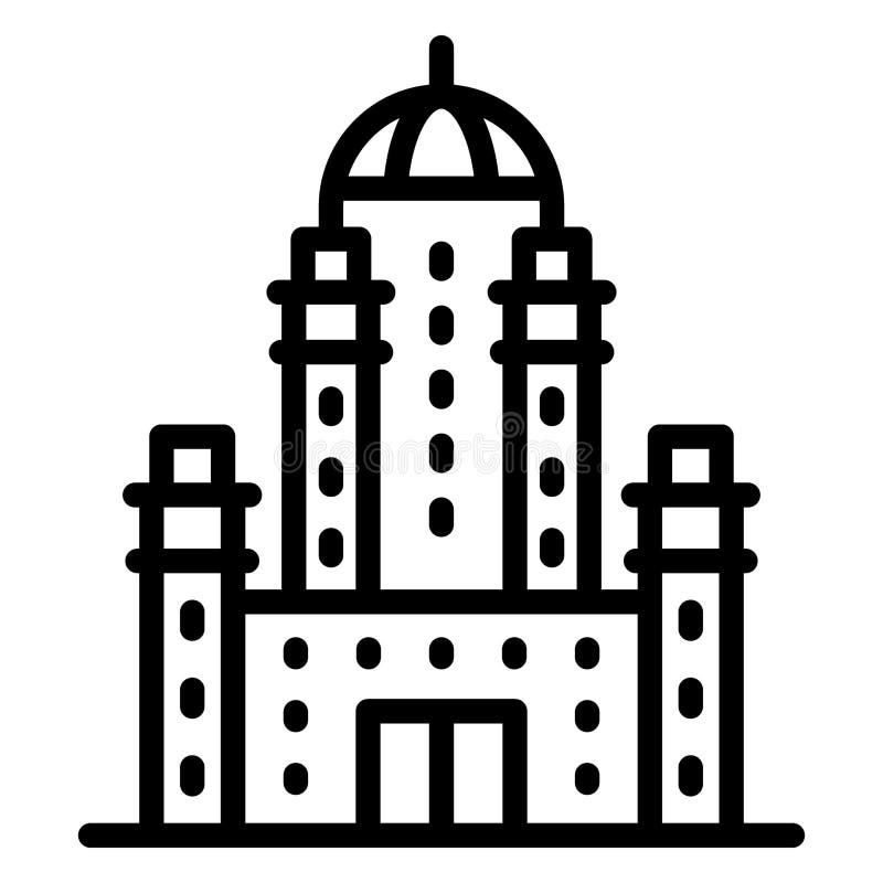 Academic, Educational Building Isolated Vector Icon Which Can Be Easily ...