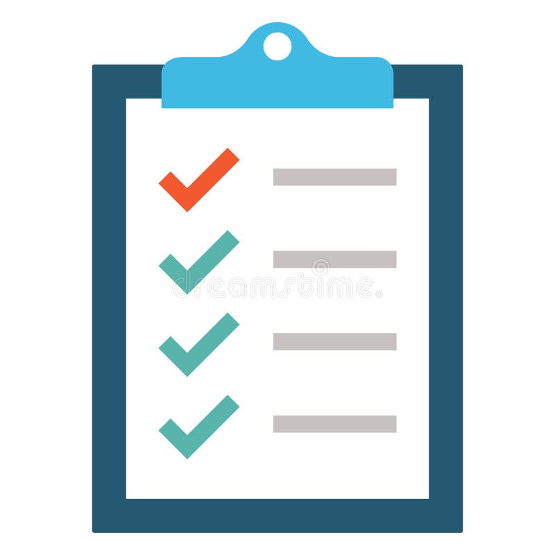 Checklist Color Vector Icon Which Can Easily Modify or Edit Stock ...