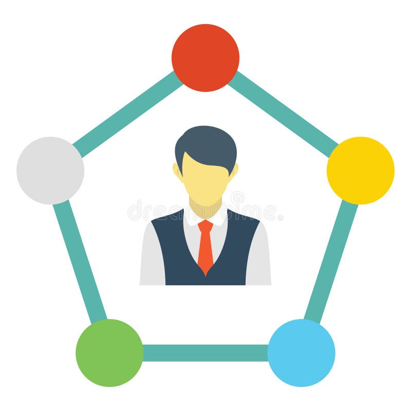 Management Color Icon Isolated and Vector that Can Be Easily Modified ...