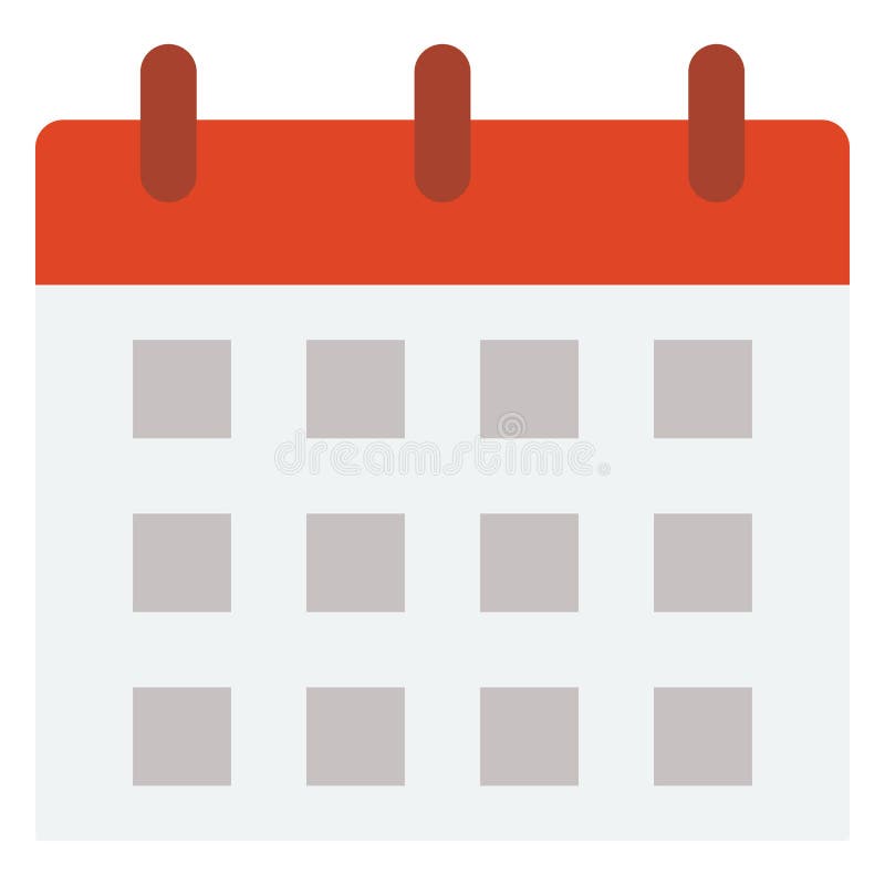 Calendar Color Vector Icon Which Can Easily Modify or Edit Stock ...
