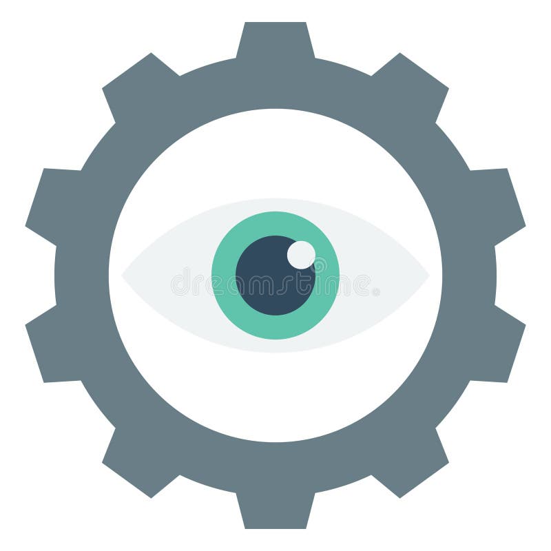 Cog Color Vector Icon Which Can Easily Modify or Edit Stock Vector ...