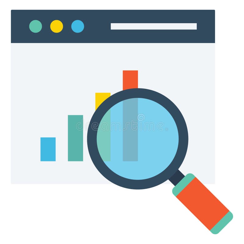 Search Graph Color Vector Icon Which Can Easily Modify or Edit Stock ...