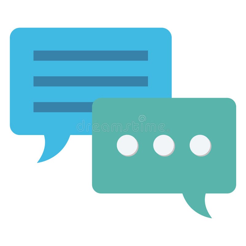 Chatting Color Vector Icon Which Can Easily Modify or Edit Stock Vector ...