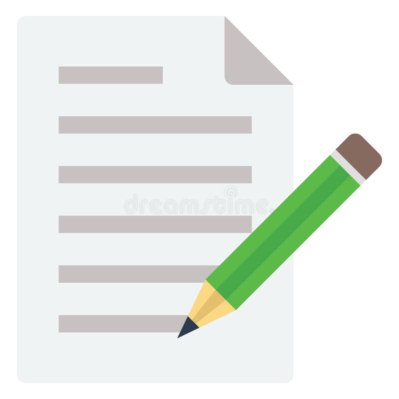 Writing Color Vector Icon Which Can Easily Modify or Edit Stock Vector ...