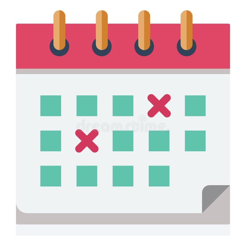 Two Color Appointment Book Vector Icon From Hygiene Concept. Isolated ...