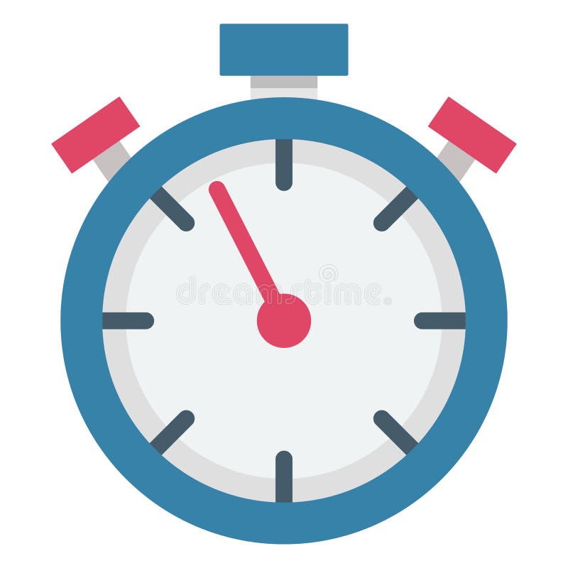 Countdown Color Isolated Vector Icon that Can Easily Modify or Edit ...