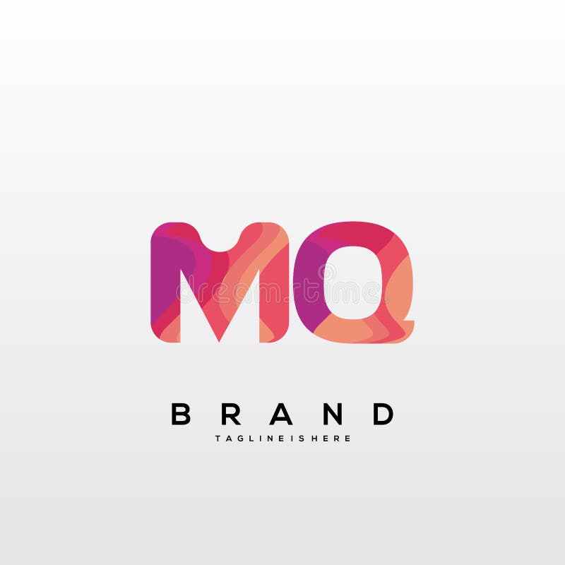 MQ M Q Letter Logo Design stock vector. Illustration of corporate ...