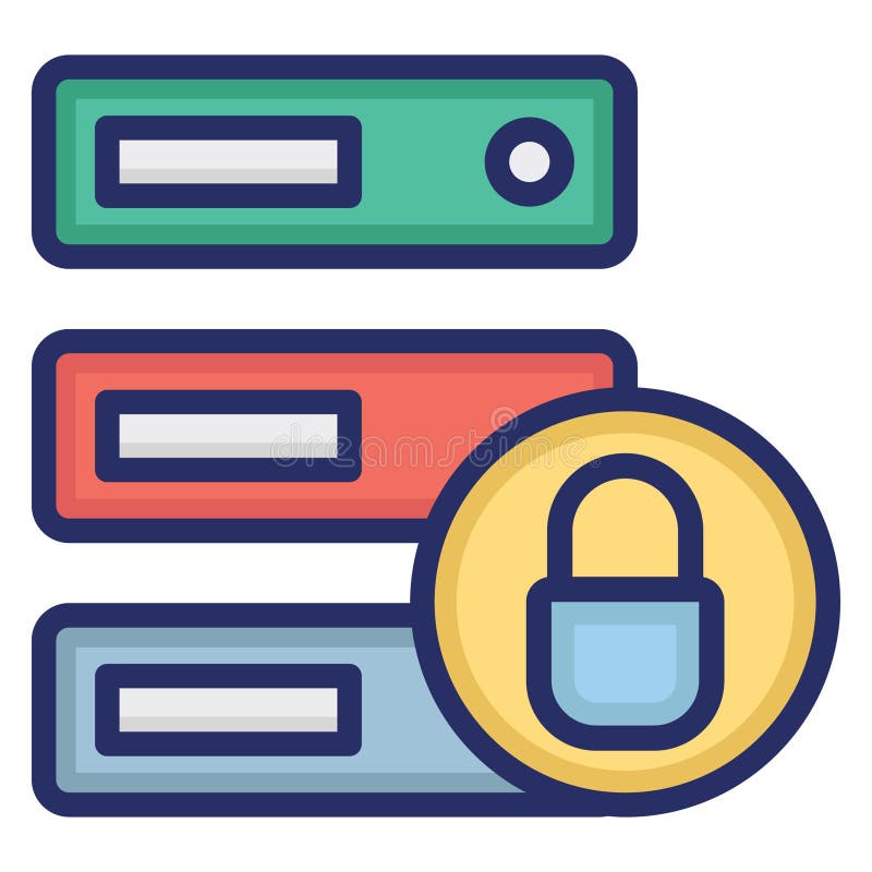 Data Security Isolated Vector Icon Easily Edit or Modify Stock Vector ...