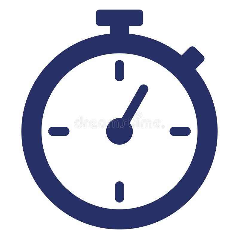 Clock Isolated Vector Icon Easily Edit or Modify Stock Vector ...