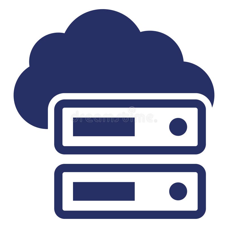 Cloud Data Isolated Vector Icon Easily Edit or Modify Stock Vector ...