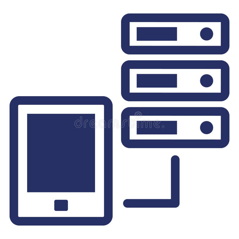 Data Storage Ios Isolated Vector Icon Easily Edit or Modify Stock ...