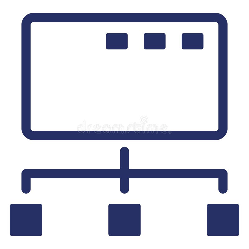 Computer Share Isolated Vector Icon Easily Edit or Modify Stock Vector ...