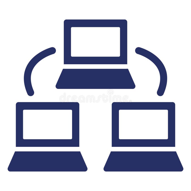 Computer Share Isolated Vector Icon Easily Edit or Modify Stock Vector ...