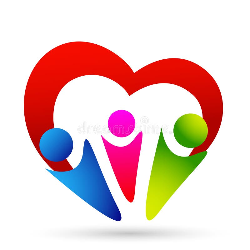 Family Union Love Care Red Heart Stock Illustrations – 434 Family Union ...