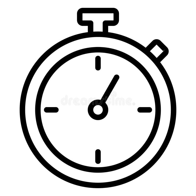 Clock Isolated Vector Icon Easily Edit or Modify Stock Vector ...