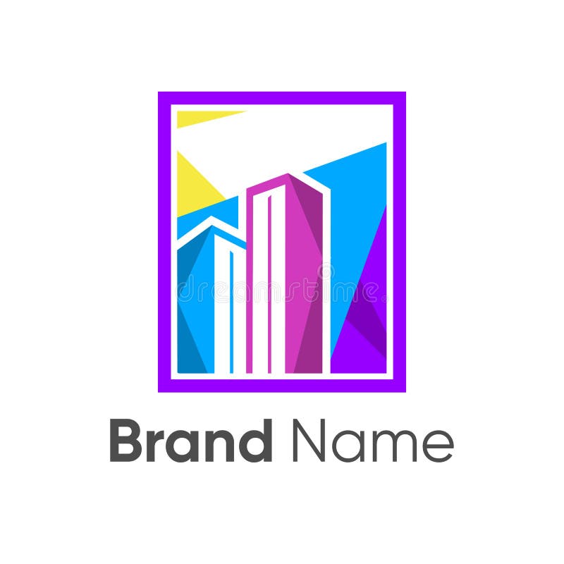 Creative Vector Logo Building Suitable for Building Companies and Real ...