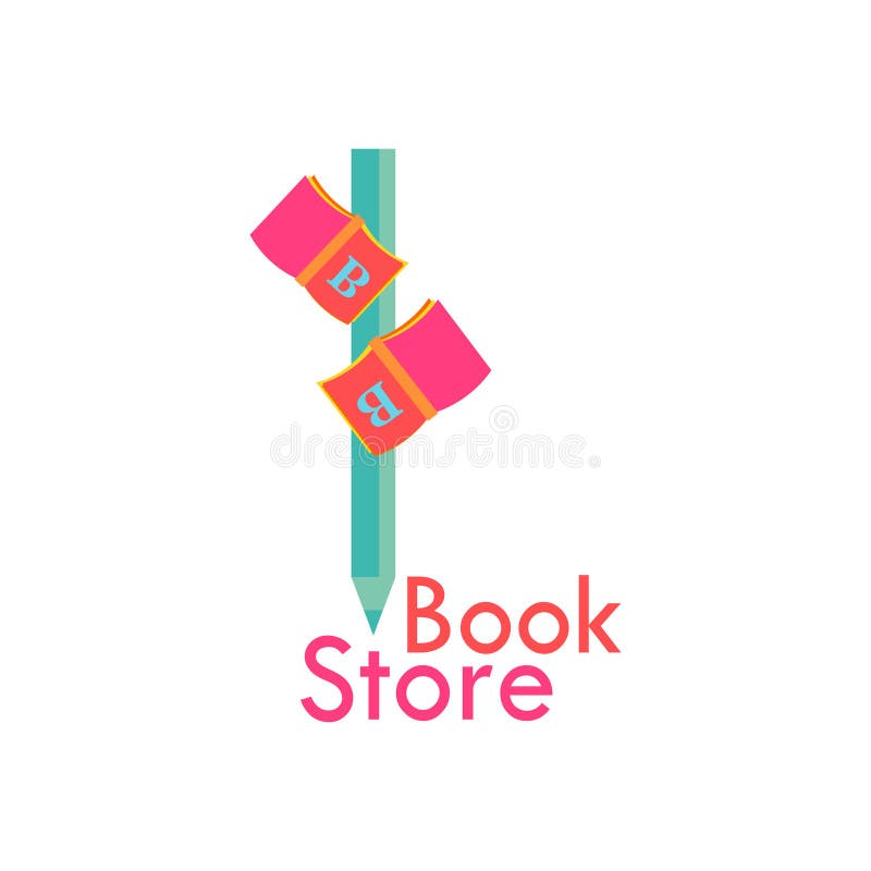 Bookstore Logo Design, Bookshop Vector Sign, Icon, Symbol, Emblem, Logo ...