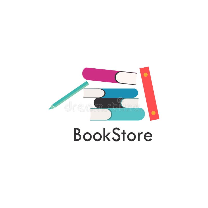 Bookstore Logo Design, Bookshop Vector Sign, Icon, Symbol, Emblem, Logo ...