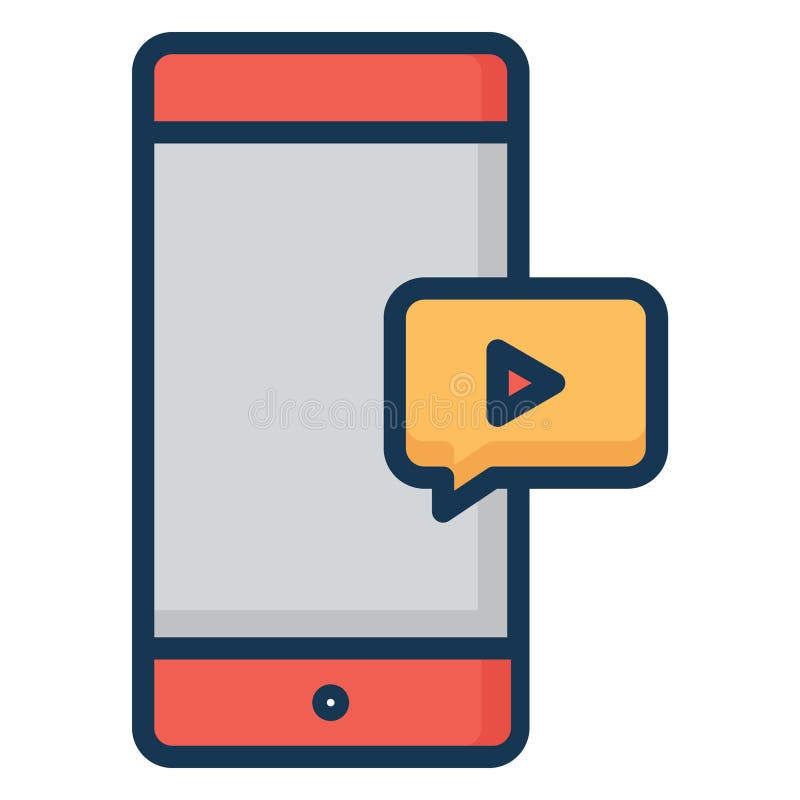 Video Message Isolated Vector Icon Easily Editable Stock Vector ...