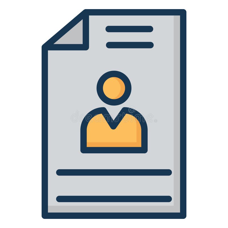 CV Isolated Vector Icon Easily Editable Stock Illustration ...