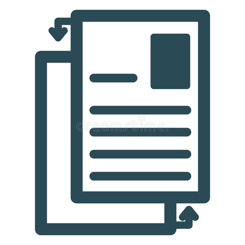 Copy Isolated Vector Icon Easily Edit or Modify Stock Vector ...