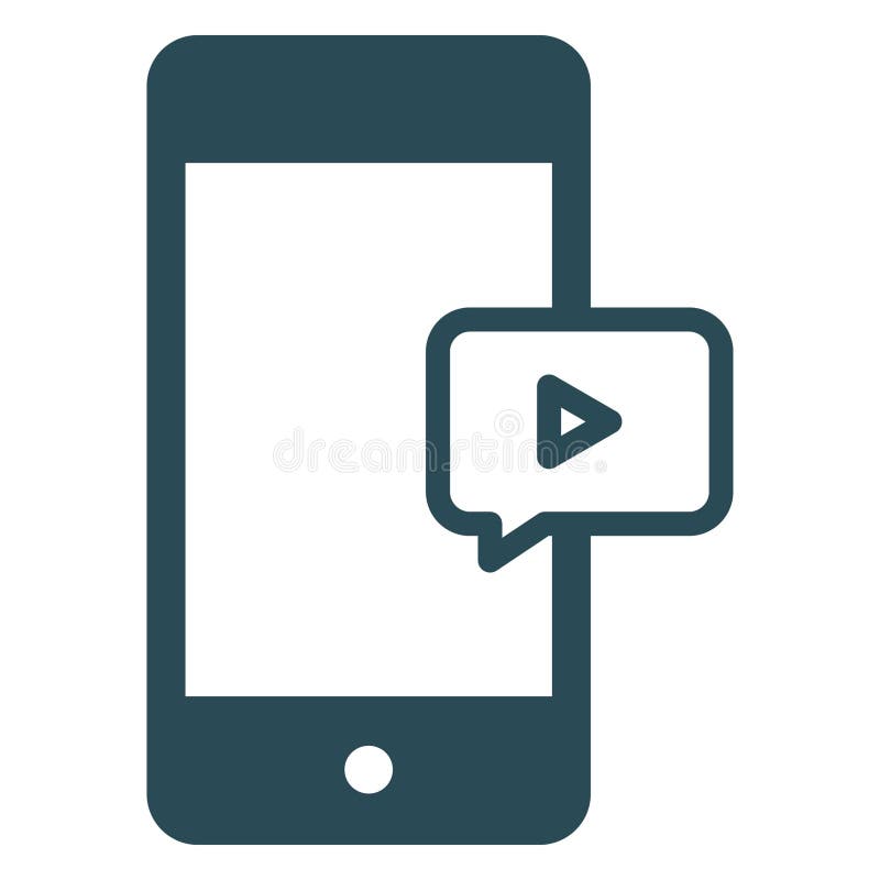 Video Message Isolated Vector Icon Easily Editable Stock Illustration ...