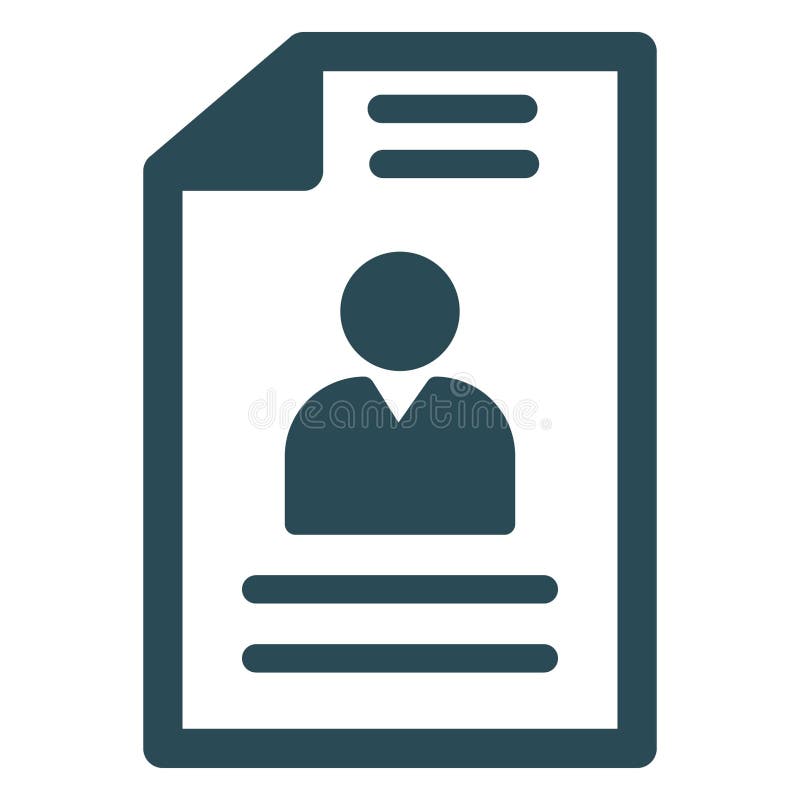 CV Isolated Vector Icon Easily Editable Stock Vector - Illustration of ...