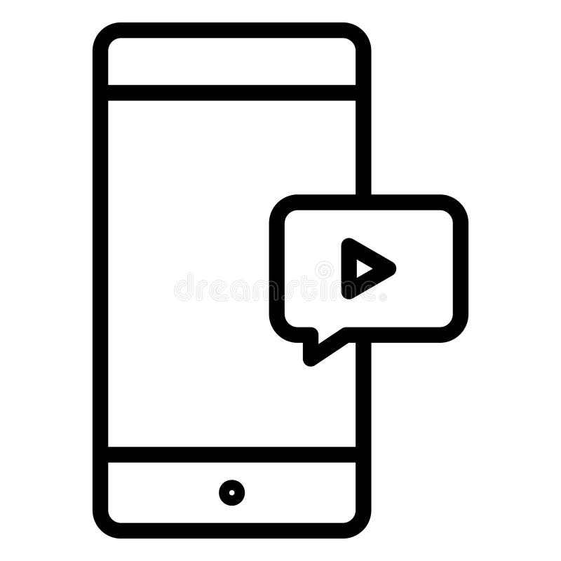 Video Message Isolated Vector Icon Easily Editable Stock Vector ...