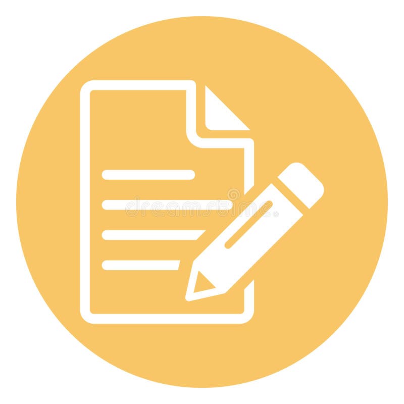 Writing Isolated Vector Icon Easily Editable Stock Vector ...