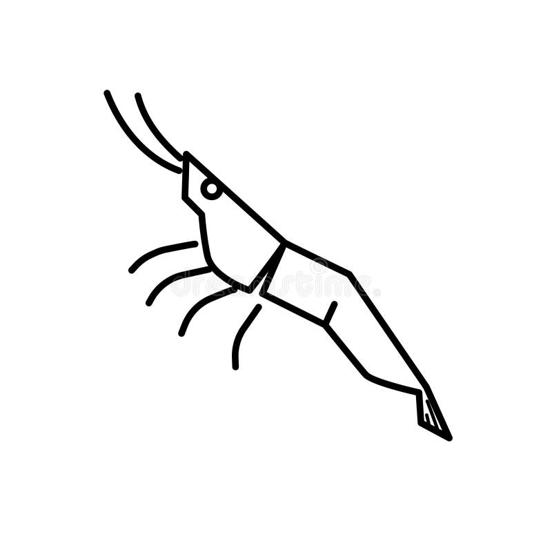 Prawns Outline Stock Illustrations – 277 Prawns Outline Stock ...