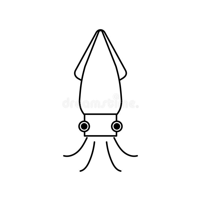 Squid Icon Outline Stock Illustrations – 1,448 Squid Icon Outline Stock ...