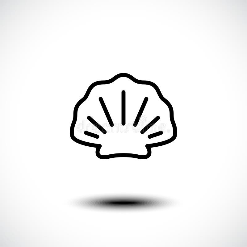 Shellfish Icon in Trendy Design Style. Shellfish Icon Isolated on White ...