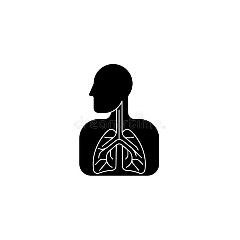 Lungs Icon Simple Flat Style Stock Vector Illustration Of Icon