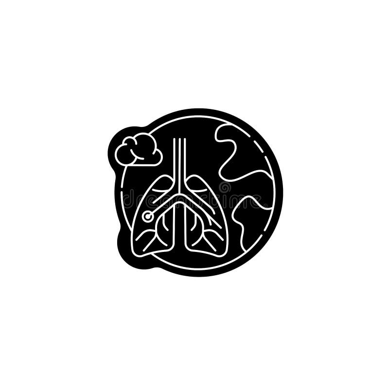 Lungs Icon Simple Flat Style Stock Vector Illustration Of Lung