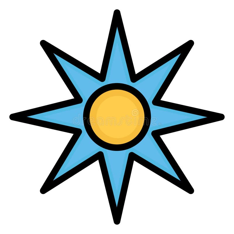 Cardinal Points Isolated Vector Icon Which Can Easily Modify or Edit ...