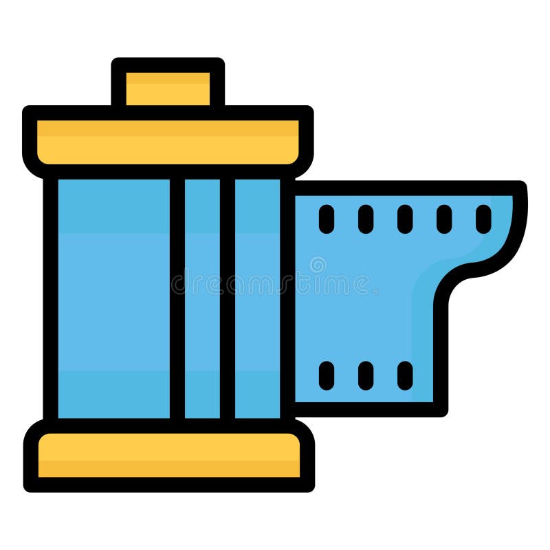 Camera Reel Isolated Vector Icon Which Can Easily Modify or Edit Stock ...