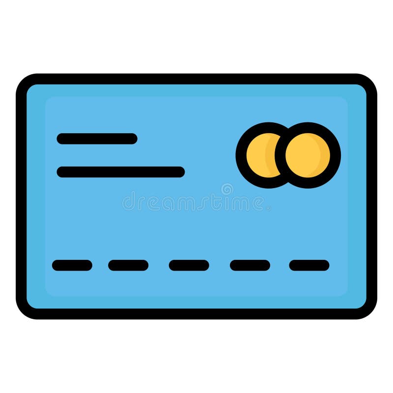 Bank Card Isolated Vector Icon Which Can Easily Modify or Edit Stock ...